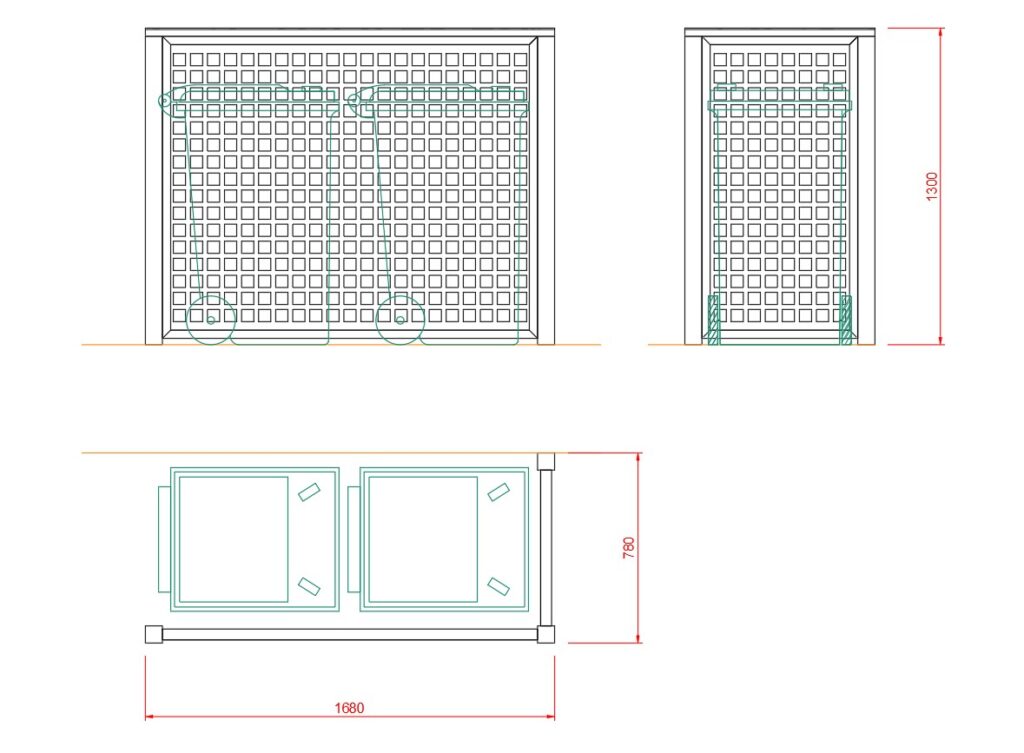WPC Trellis Bin Screen - The Garden Trellis Company