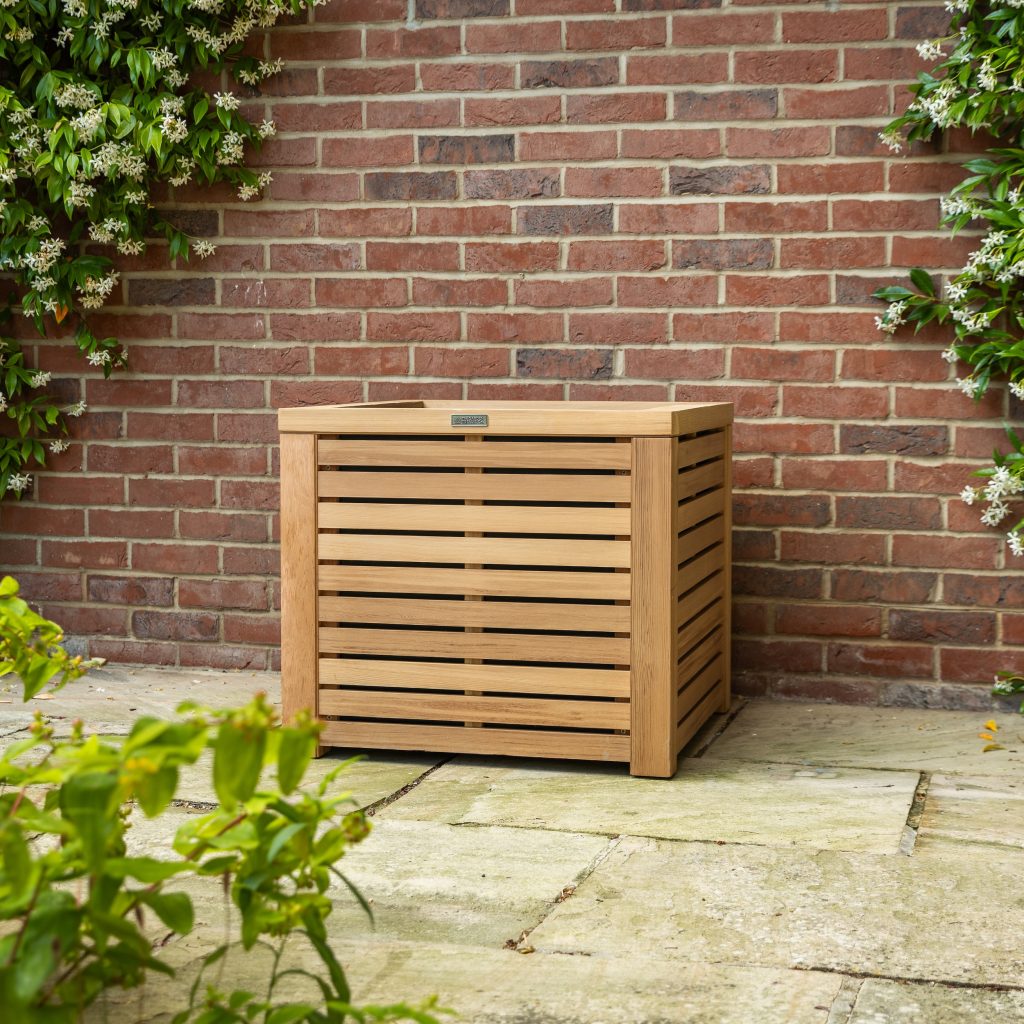 RHS Prestige Slatted Square Planter - The Garden Trellis Company