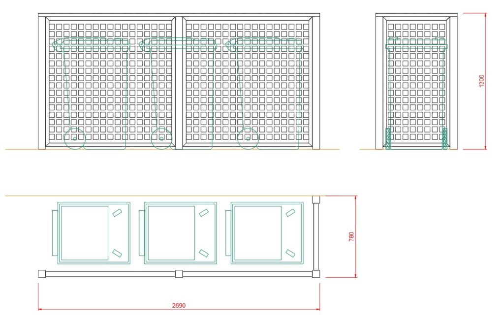 WPC Trellis Bin Screen - The Garden Trellis Company