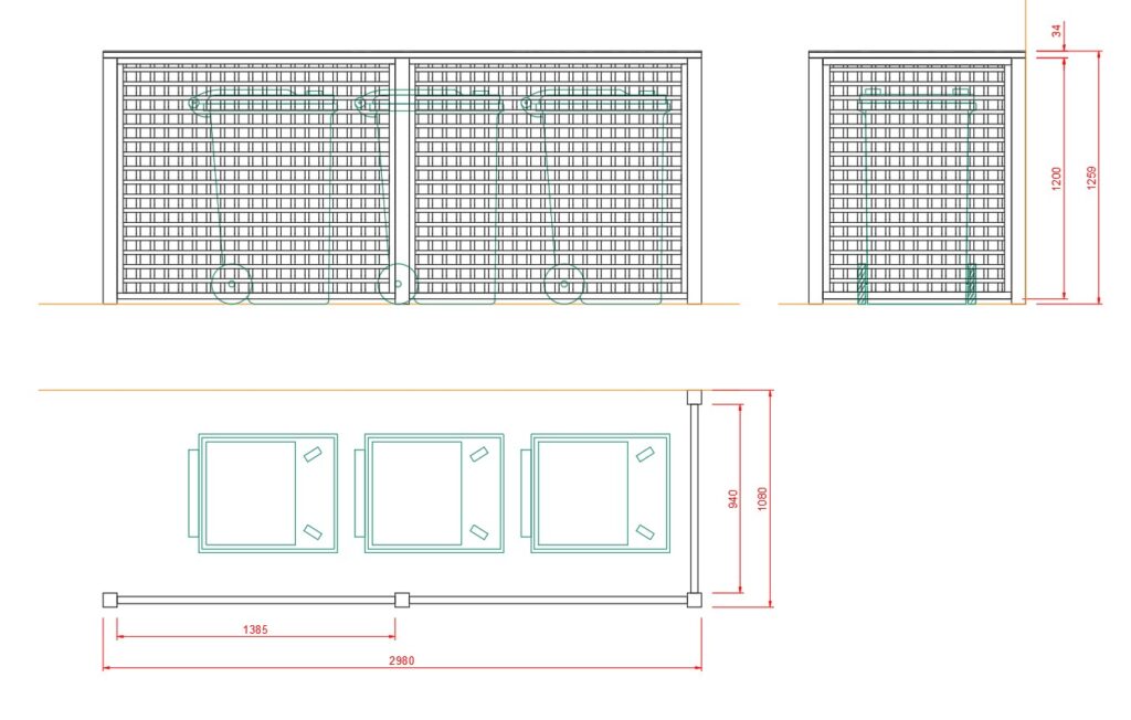 Square Trellis Bin Screen - The Garden Trellis Company