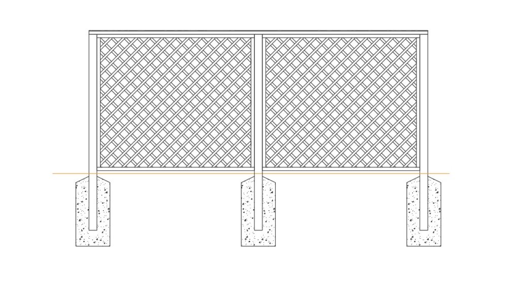 Diagonal Trellis Bin Screen - The Garden Trellis Company