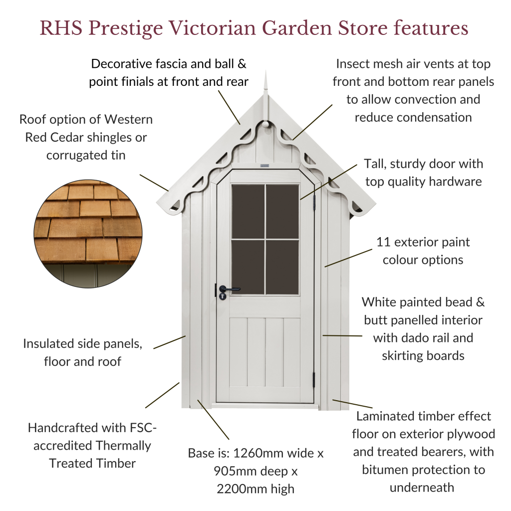 RHS Prestige Victorian Garden Store - The Garden Trellis Company