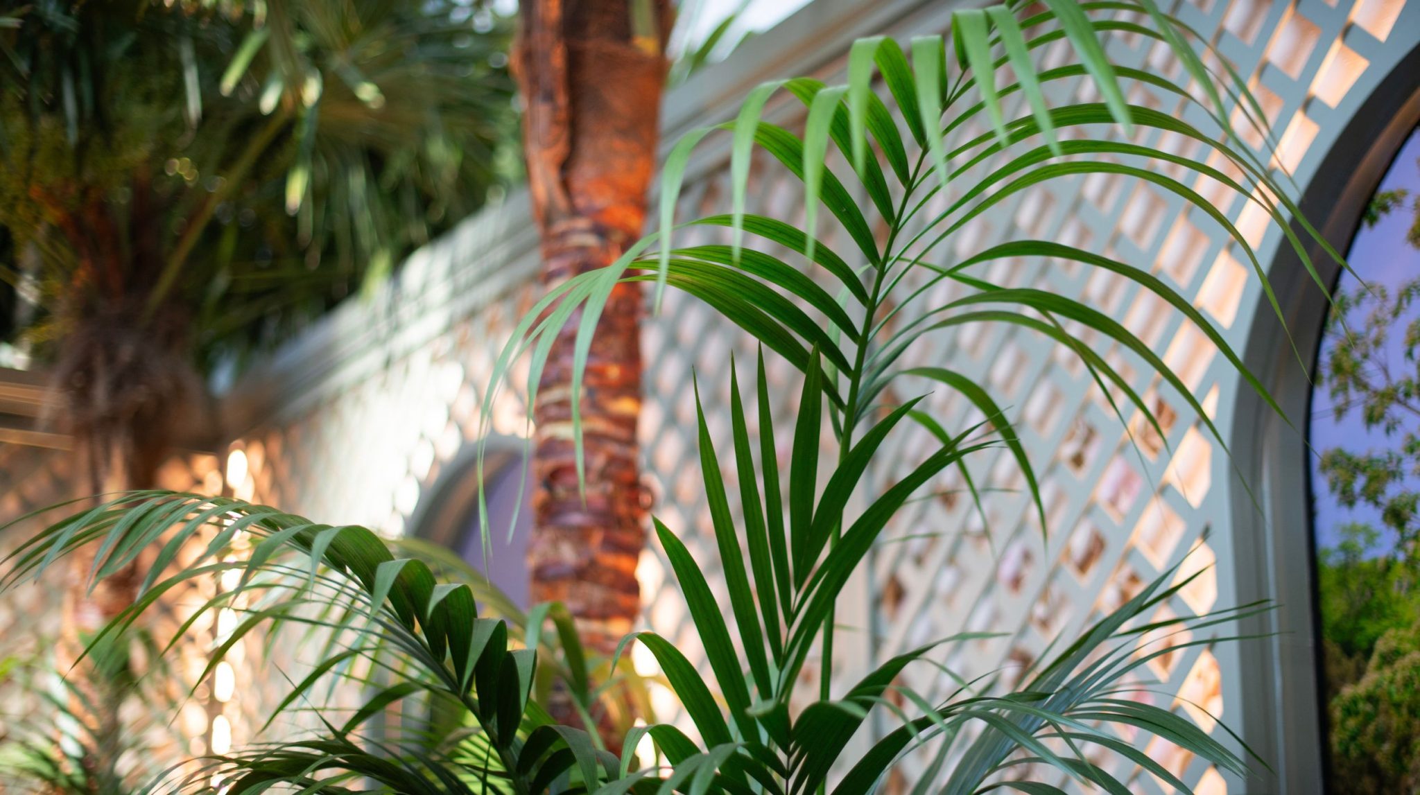 Bespoke decorative trellis at WOW!house - The Garden Trellis Company