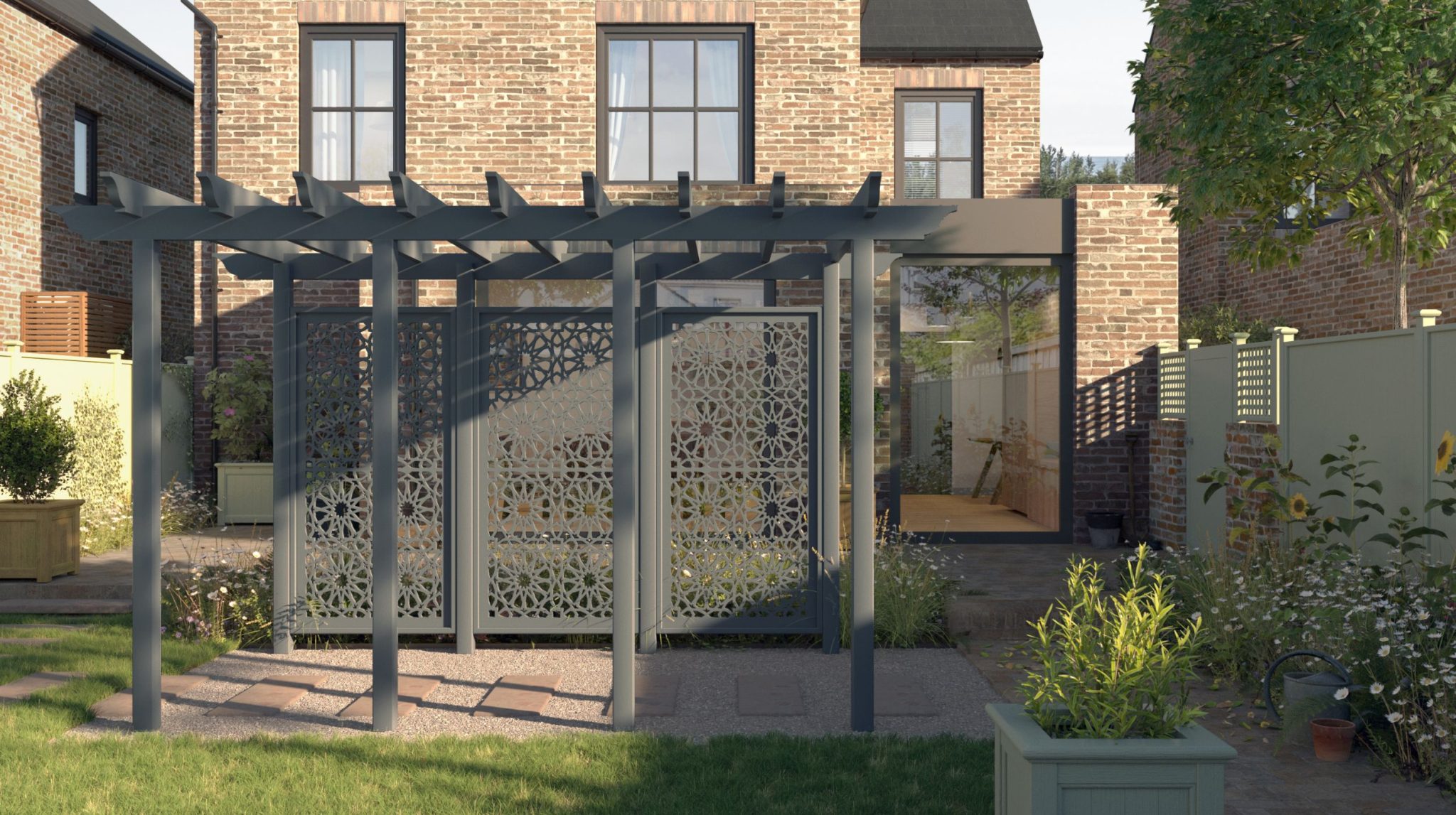 Courtyard Gardens - The Garden Trellis Company