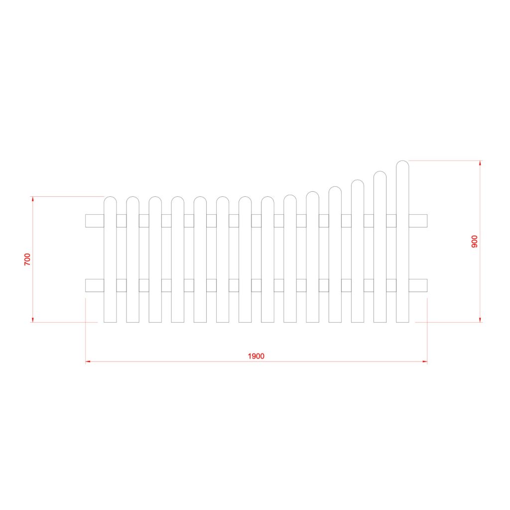 RHS Prestige Curve Down Rounded Top Picket Fence Panels - The Garden ...